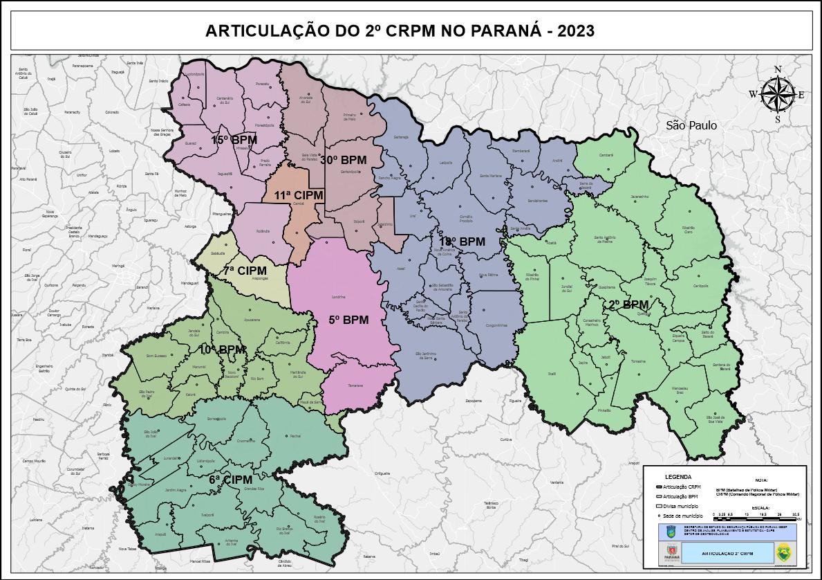 2º Comando Regional de Polícia Militar | POLÍCIA MILITAR DO PARANÁ